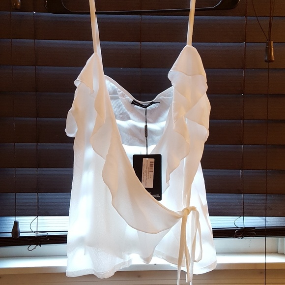 PrettyLittleThing | Tops | Chiffon Frill Cami | Poshmark